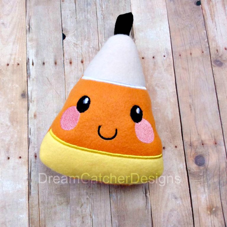 In The Hoop Halloween Candy Corn Stuffed Stuffie Embroidery Design ...