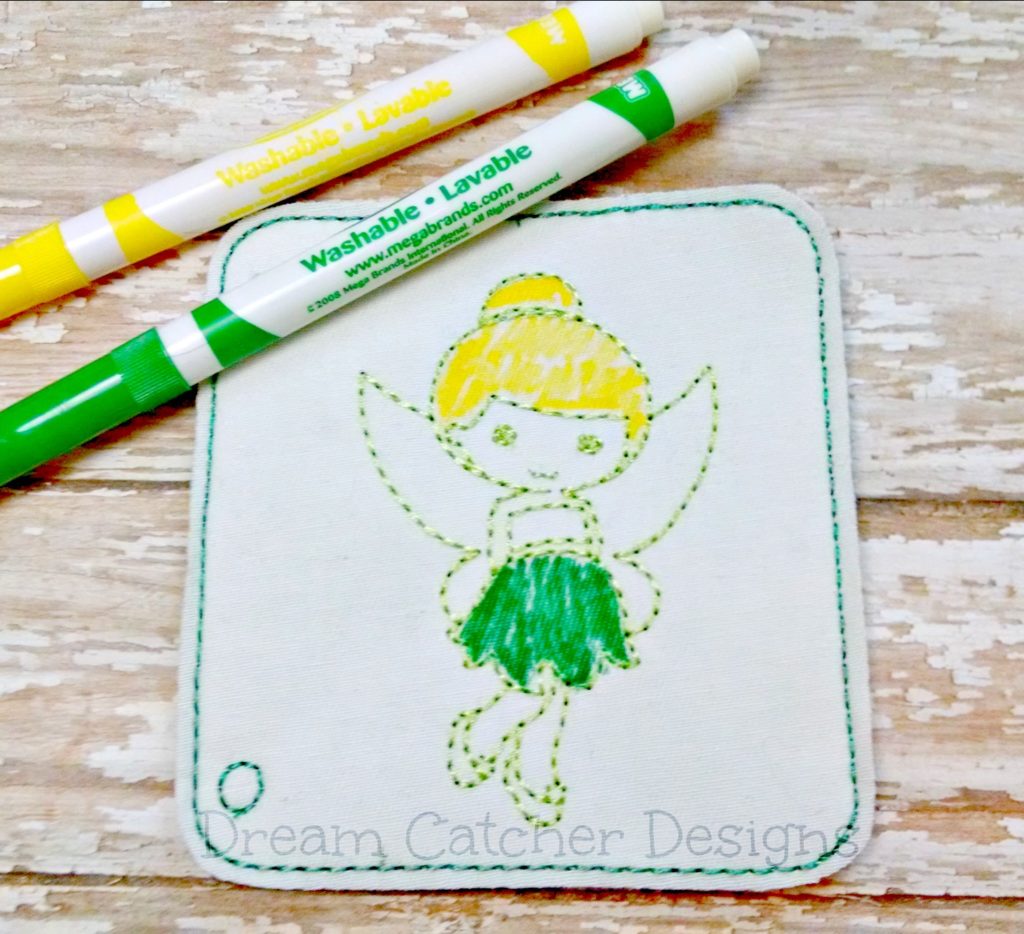 In The Hoop Fairy Sparkle Bell Inspired Princess Coloring Page ...